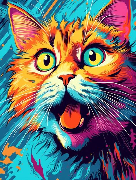 Un Gato Con La Boca Abierta Foto Premium