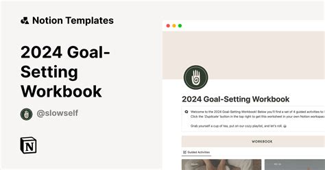 2024 Goal-Setting Workbook Template | Notion Marketplace