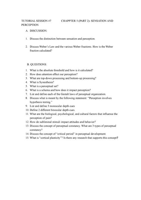 Tutorial 7 Questions TUTORIAL SESSION 7 CHAPPTER 5 PART 2