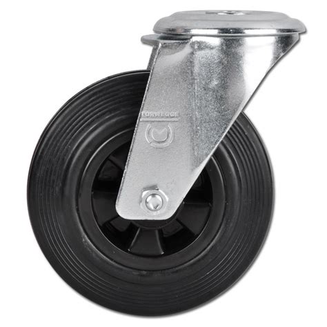 Roulette pivotante Ø 80 200 mm charge 50 205 kg roulement à
