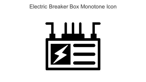 Electric Breaker Box Monotone Icon In Powerpoint Pptx Png And Editable Eps Format Ppt Sample