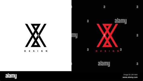 Modern And Strong Letter Wm Initials Logo Design Stock Vector Image