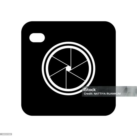 Appareil Photo Obturateur Icône Symbole Et Lobturateur Lame
