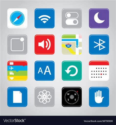 Touchscreen Smart Phone Mobile App Icon Royalty Free Vector