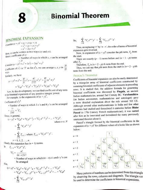 8 Binomeal Theorem Pdf