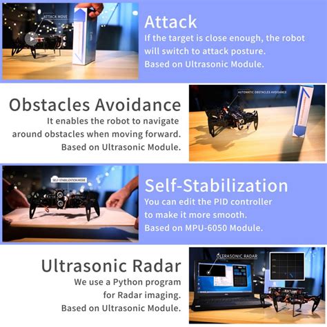 Adeept Hexapod Spider Robot Kit With Pixie Robotshop