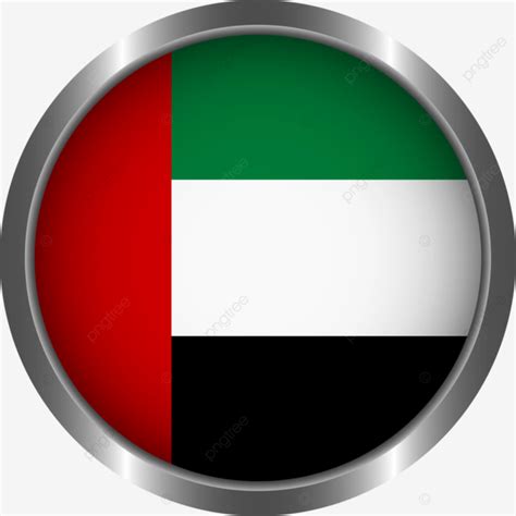 Uae 라운드 플래그 빛나는 스트로크 3d 벡터 Uae 라운드 플래그 아랍에미리트 국기 어에 Png 일러스트 및 벡터 에