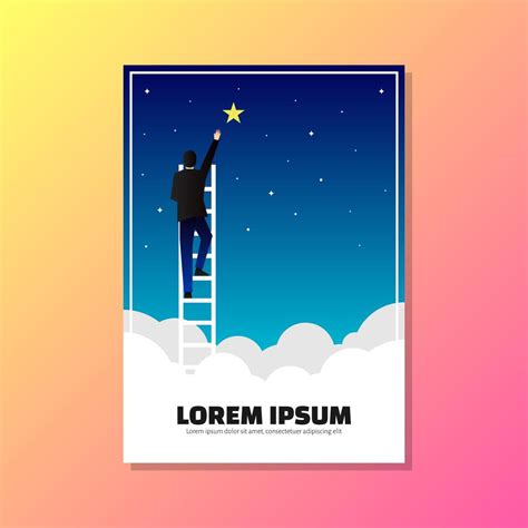 Maak Je Dromen Waar Motivatie Poster Cover Template 216220 Vectorkunst