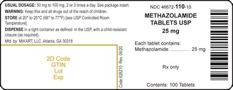 Methazolamide Fda Prescribing Information Side Effects And Uses