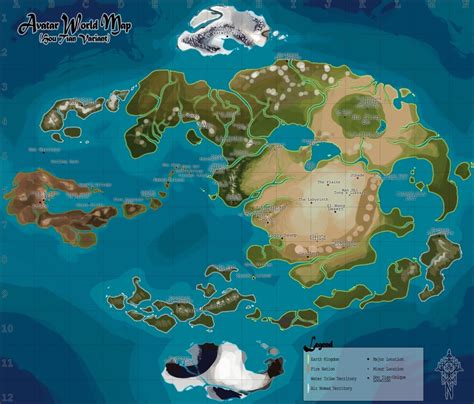 Map Of Avatar Last Airbender World Perwhole