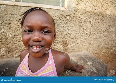 Ghana Girl With Smile Face Editorial Stock Image Image Of People