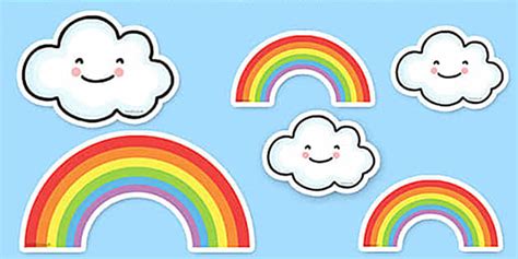 Stickers Nuvolette E Arcobaleno Hecho Por Educadores