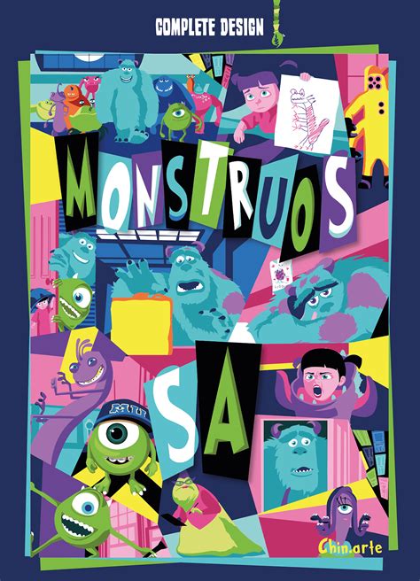 Monsters Inc Disney Pixar Tribute Poster Behance