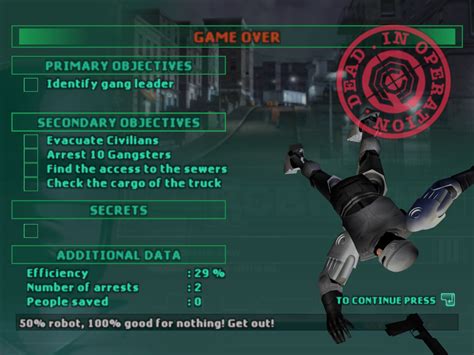 Screenshot Of Robocop Windows 2003 Mobygames