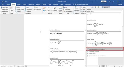 How To Insert Equations In Word Document Dataflair