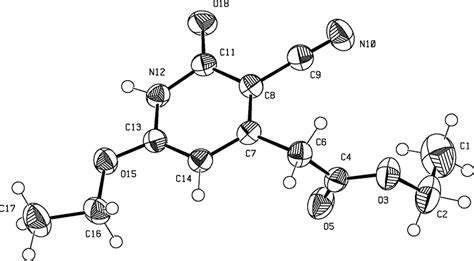 Ortep View Of Compound 6a In The Solid State Displacement Ellipsoids