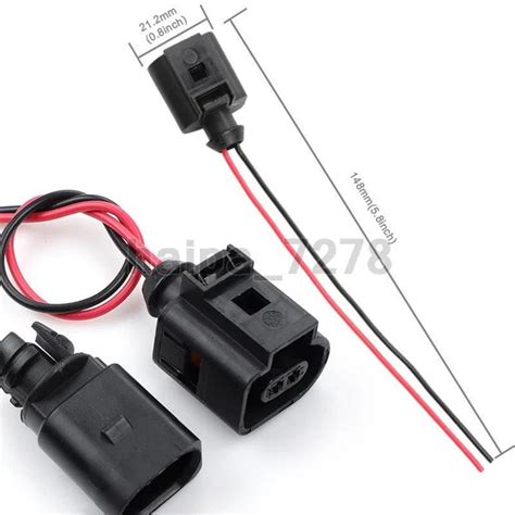Ambient Air Temperature Sensor W 2 Pin Connector Plug Wiring Harness For Audi Vw Eur 11 22