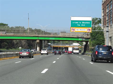 Massachusetts Interstate 90 Westbound Cross Country Roads