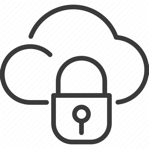 Cloud Data Lock Icon Download On Iconfinder