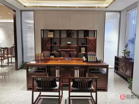 中泰办公家具实木中式主管桌老板桌大班台禅意实木茶桌椅组合茶室会客zhongtai001 逛蠡口