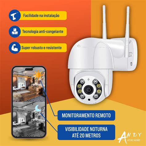 Câmera Segurança Wifi Ip A8 Icsee Áudio Infravermelho Interno E