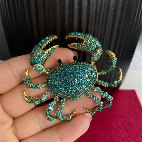 Crab Brooch Etsy