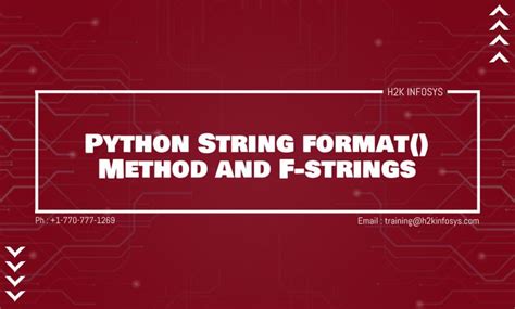 Python String Format Method And F Strings