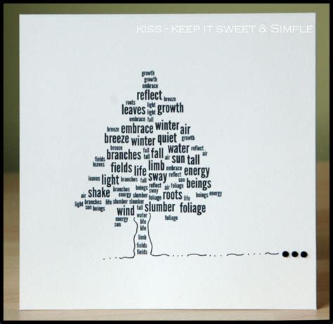 KISS Keep It Sweet And Simple A Tree Of Words