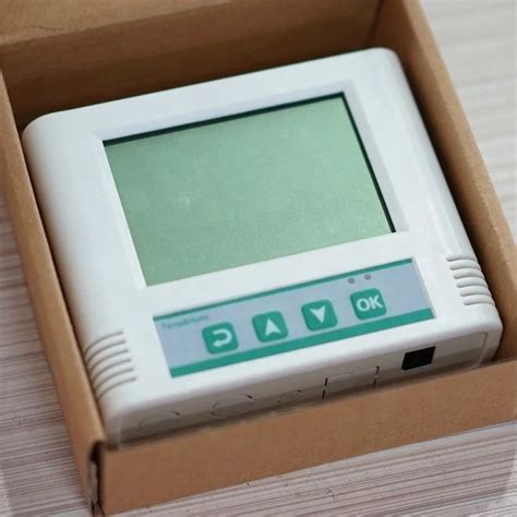 Rs Modbus Indoor Lcd Display Smart Digital Temperature And Humidity Sensor With Battery