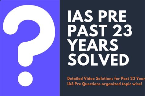 Solved Previous Year Questions 1995 2018 Subject Wise Topic Wise