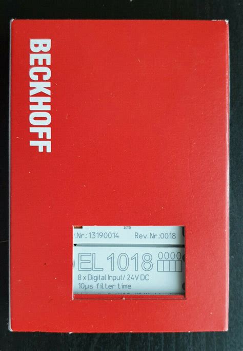 Beckhoff EtherCAT Channel Digital Input Module India Ubuy