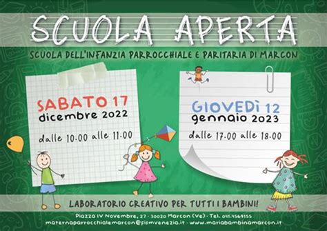 SCUOLA APERTA Scuola Dell Infanzia Paritaria Maria Bambina Di Marcon