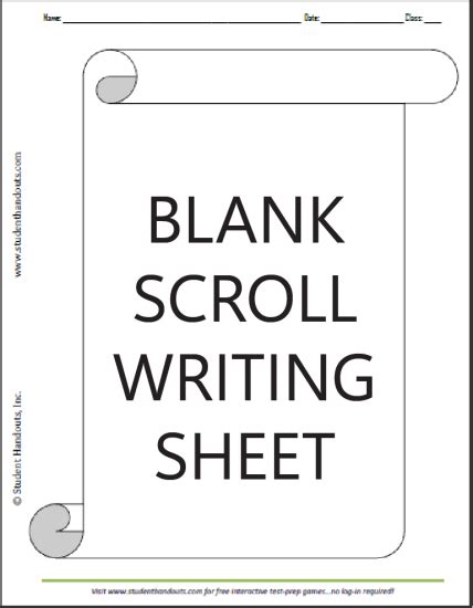 Free Printable Scroll Writing Paper Download Free Printable Scroll Writing Paper Png Images