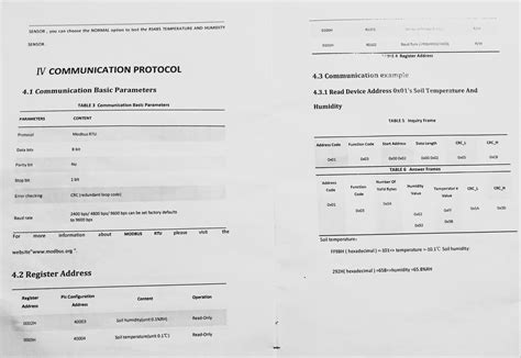 RS MODBUS ARDUINO Print Multiple Response Data Frame From Soil Sensor Page Programming