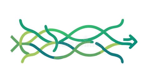 Flowing Green Lines Dynamic Energy Path Vector Design Generative Ai