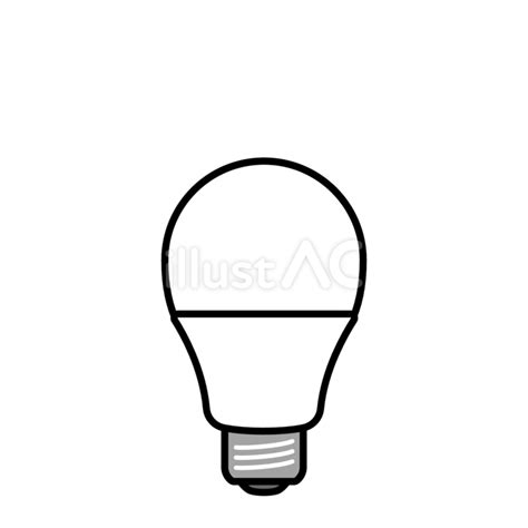 Led電球イラスト No 23158383｜無料イラスト・フリー素材なら「イラストac」