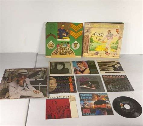 Empty Record Covers Does Mot Include The Records Including Elton John