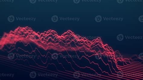 Futuristic Glowing Wave The Concept Of Big Data Network Connection Cybernetics Abstract Dark