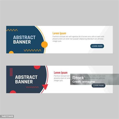 Template Desain Banner Vektor Bisnis Modern Ilustrasi Stok Unduh