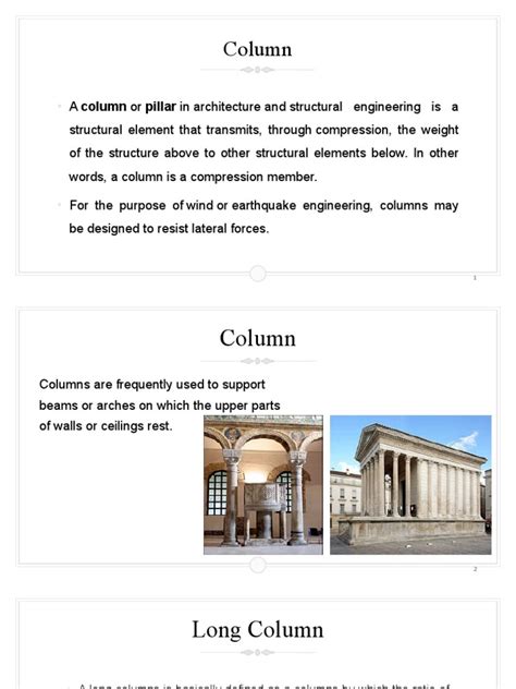 Long Column Pdf Column Buckling