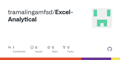 Github Tramalingamfsdexcel Analytical
