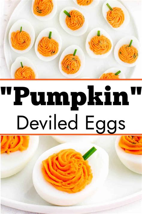 Pumpkin Deviled Eggs Fantabulosity