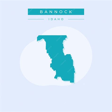 Premium Vector Vector Illustration Vector Of Bannock Map Idaho
