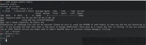 Gpg Signature Issue When Downgrading Node Version · Issue 35 · Asdf Vmasdf Nodejs · Github