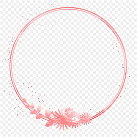 Borda De Textura De Ouro Rosa Redonda Png Floral Frame Rosa De Ouro