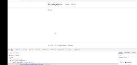 redirect to razor page from mvc view in core stack overflow