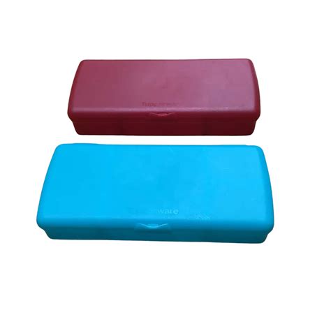 Pair Of Tupperware Blue And Red Lunchboxes 4194a 3 And 4