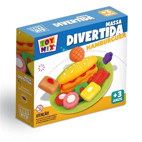 Brinquedo Massinha De Modelar Hamburguer Molde Toymix Submarino