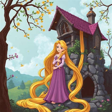 Rapunzel Fairy Tale By Grimm Brothers