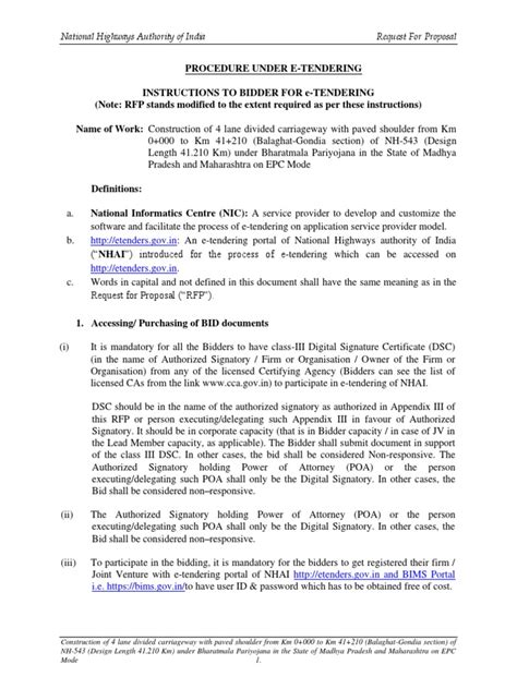 E Tendering Procedure Pdf Request For Proposal Business